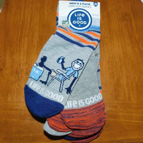 Life Is Good | Underwear & Socks | Nwt 6 Prs Life Is Good Low Cut ...